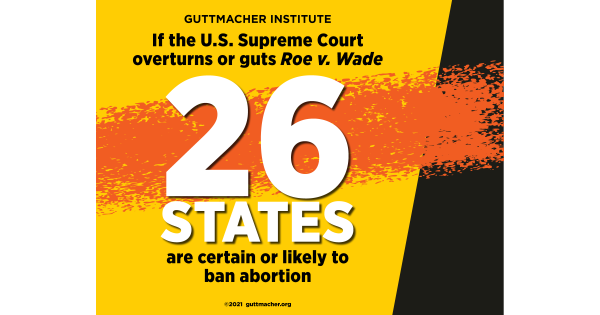 If the U.S. Supreme Court overturns or guts Roe v. Wade 26 states are ...